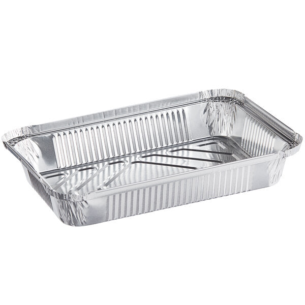 768 | 1.5 lb. Shallow Oblong Aluminum Foil Pan - 500/case